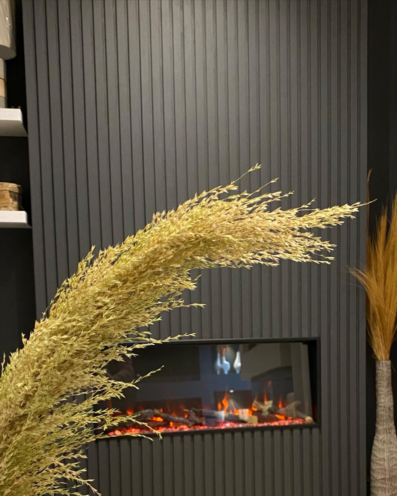 Charcoal Black Panel MDF Slim Slats Wall Panel – cutberry.design Wall ...