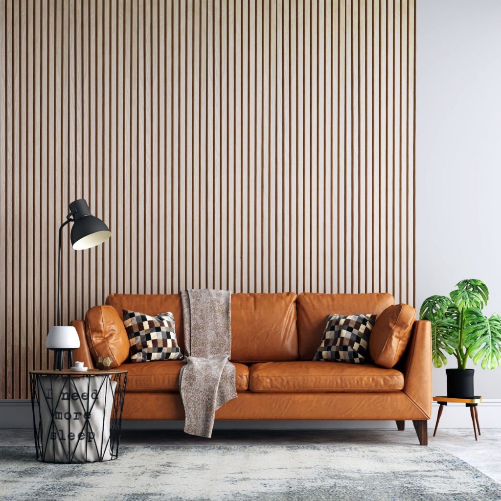 Black Chevron Panel: Modern Slat Wall Decor - 39cm x 242cm, 0.94 sq ...