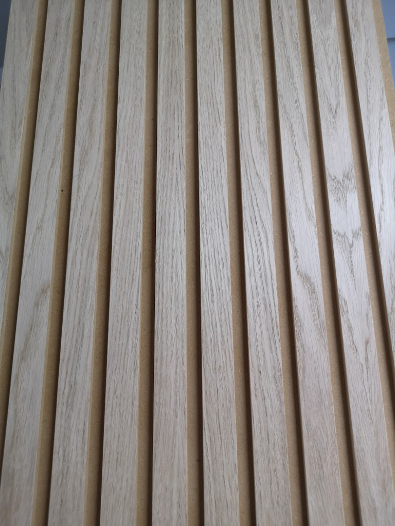 Oak Veneered Slatwall Panels Vertical Slim Slat Wall Decor – cutberry ...