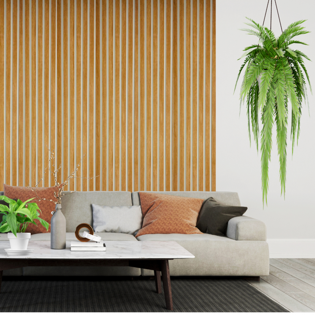 Stylish (85mm) Wide Slats Black or Paintable Wall Panels Cladding 39cm ...